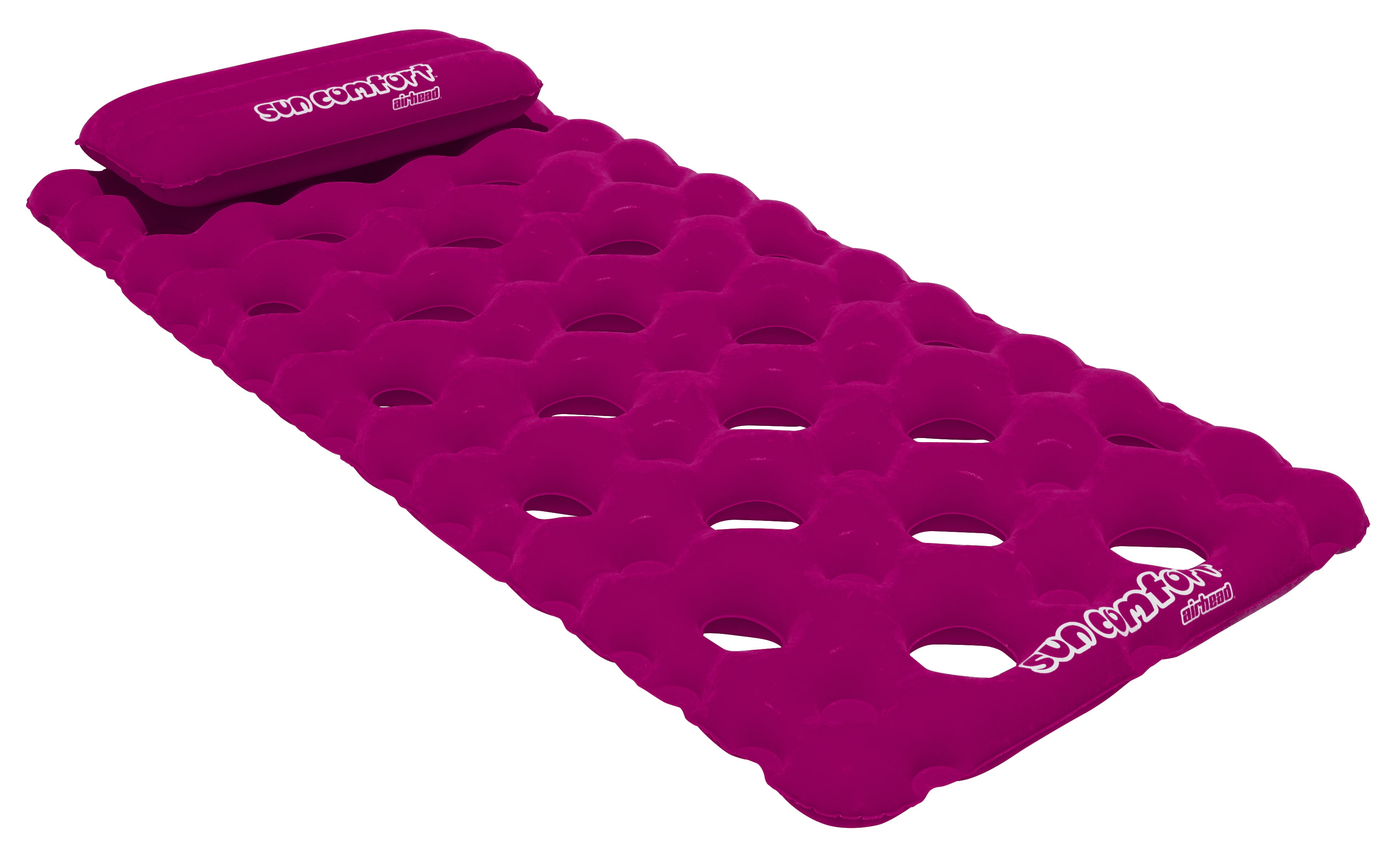 SUN COMFORT COOL SUEDE Pool Mattress, Raspberry - Walmart.com