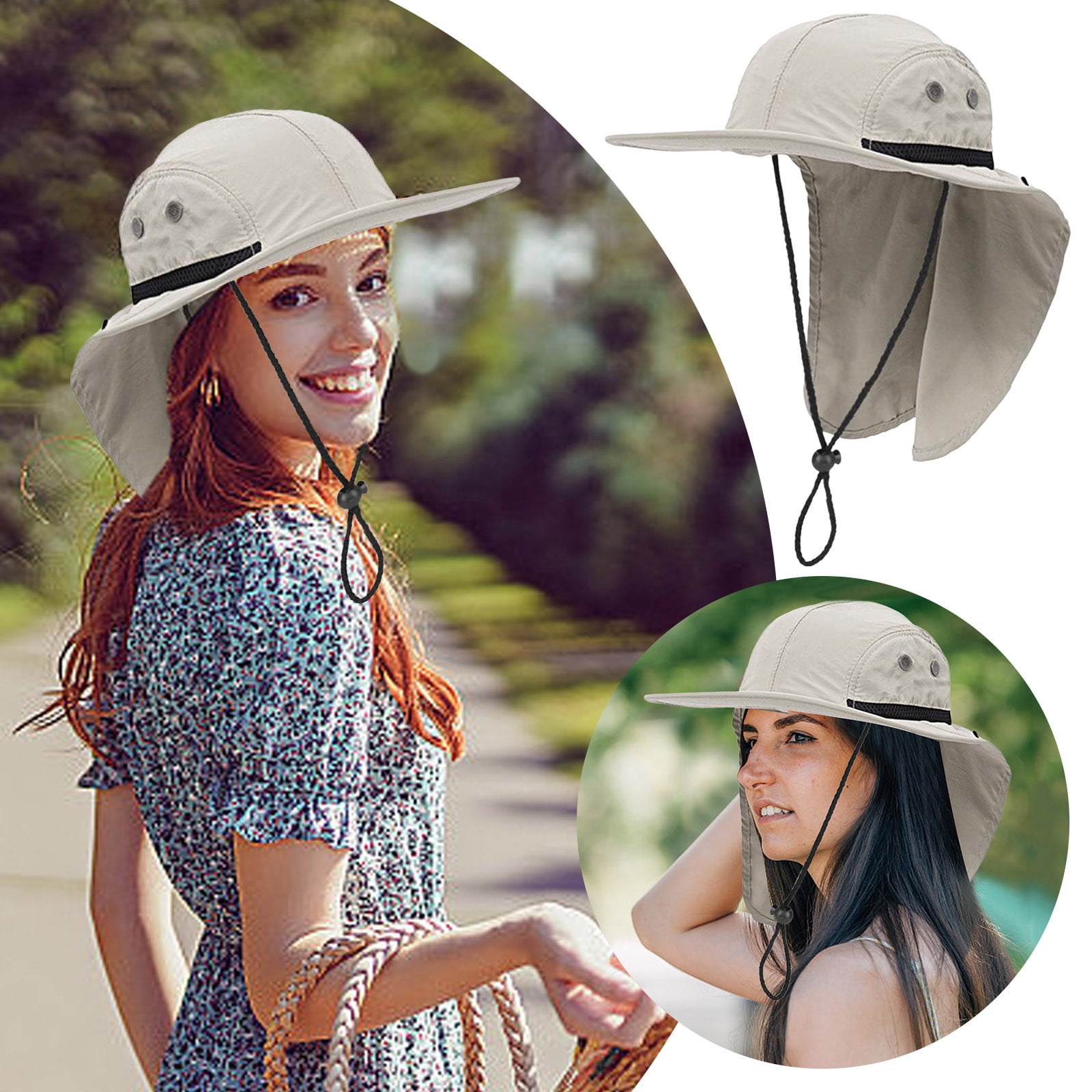 SUN CUBE Mens Fishing Hat With Neck For Men | Sun Hat With Wide Brim ...