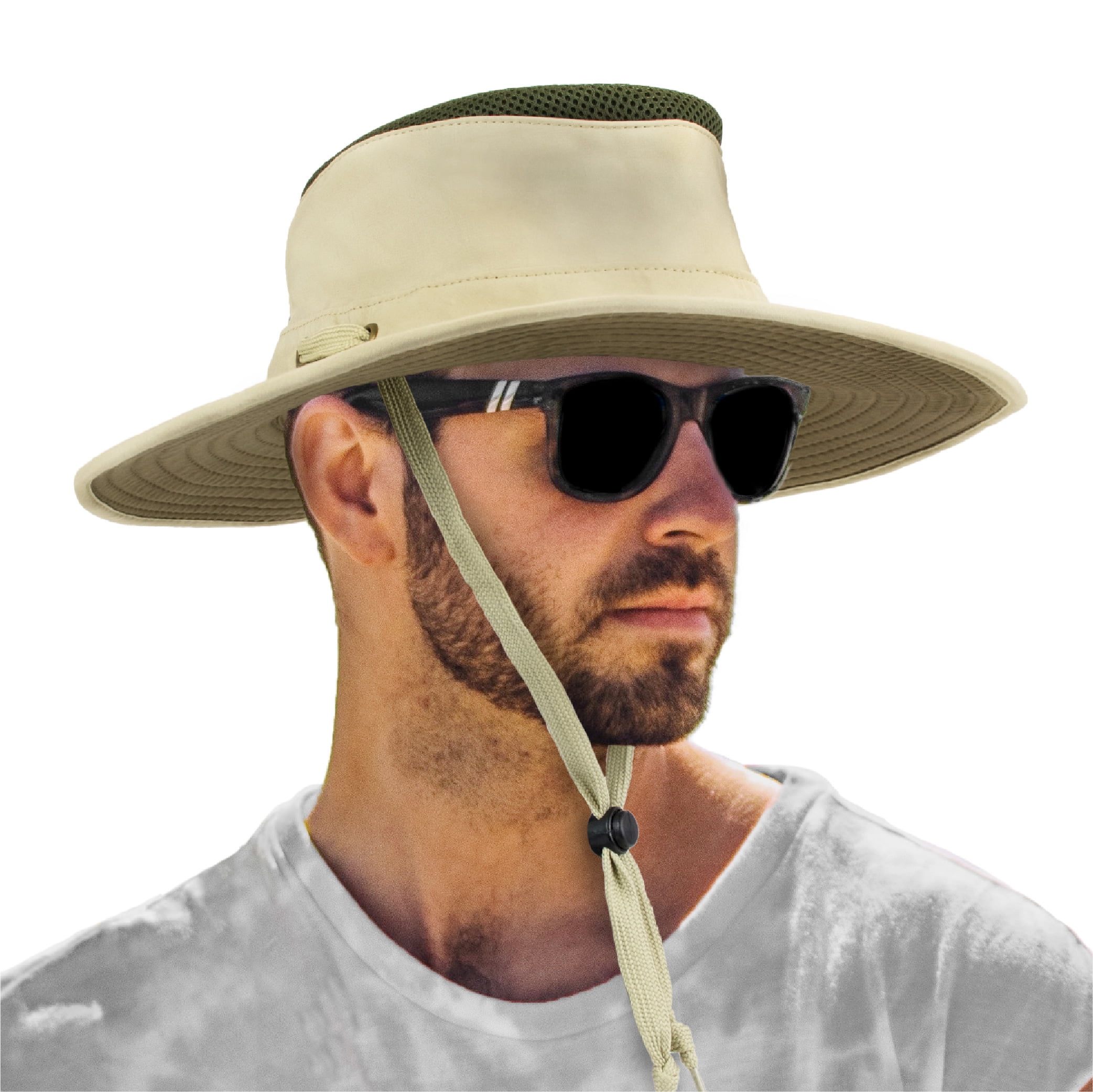 SUN CUBE Wide Brim Sun Hat For Men Outdoor, Women Sun Protection Safari ...