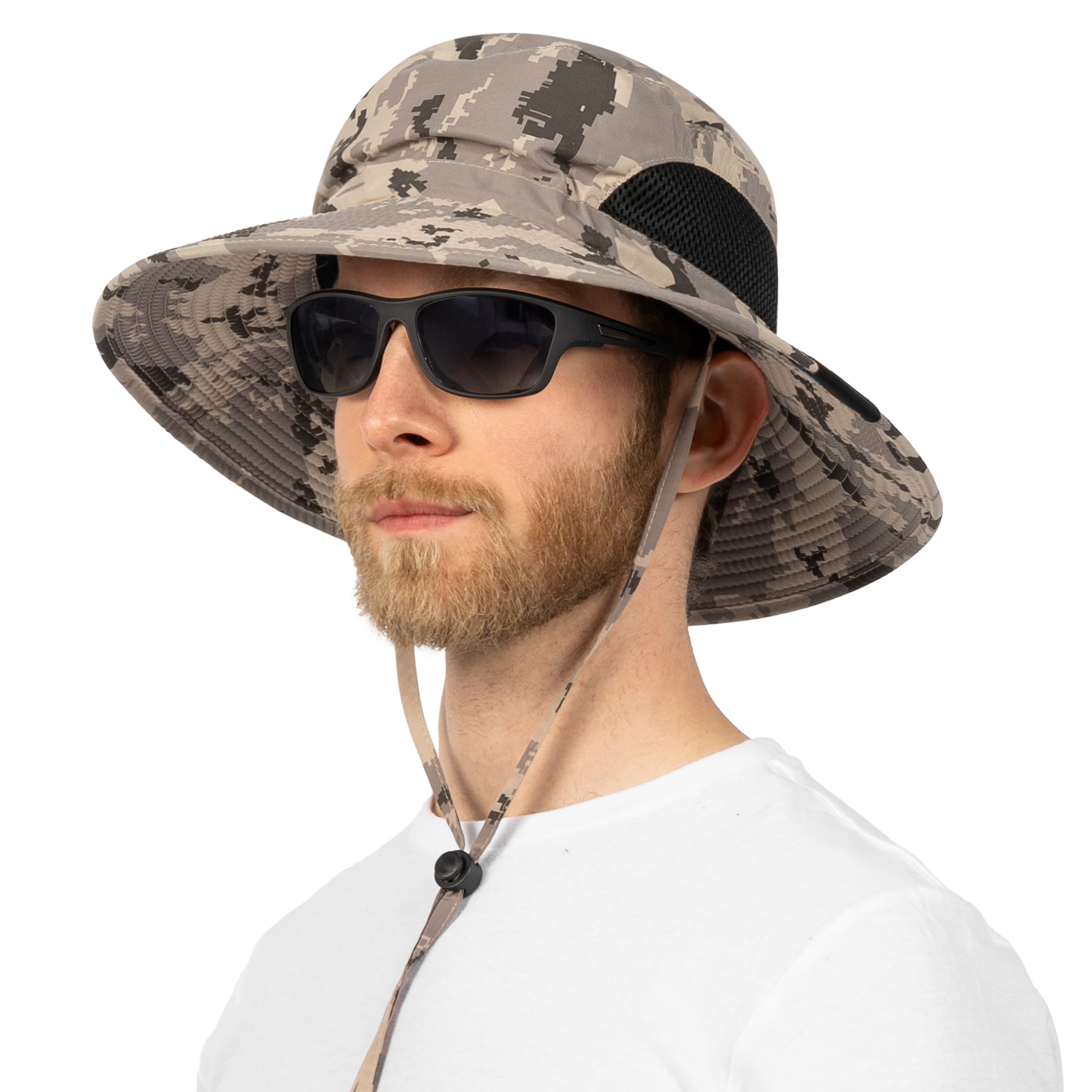 SUN CUBE Wide Brim Sun Hat, Unisex UPF 50+, UV Protection, Outdoor ...