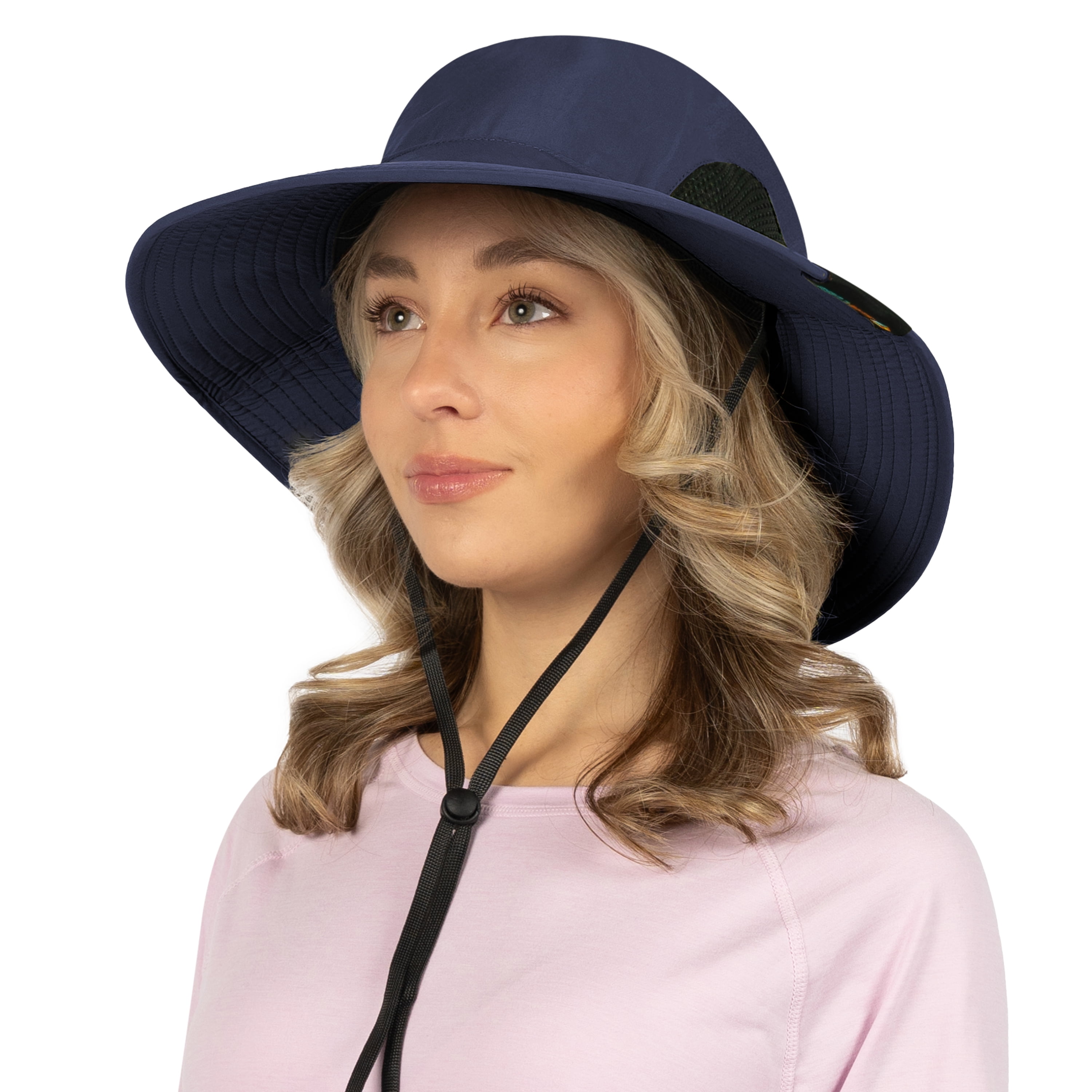 SUN CUBE Wide Brim Sun Hat Men Women, Mens Fishing Hats Sun UV ...