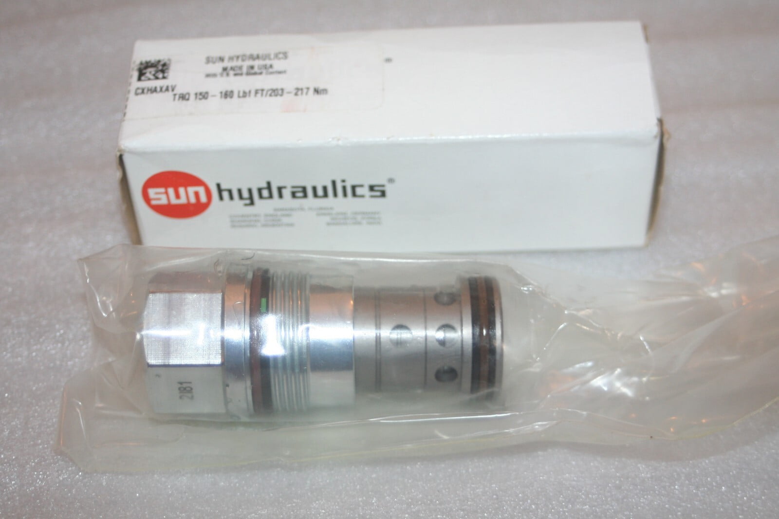 SUN HYDRAULICS CXHA XAV Free flow nose to side check valve * NEW ...