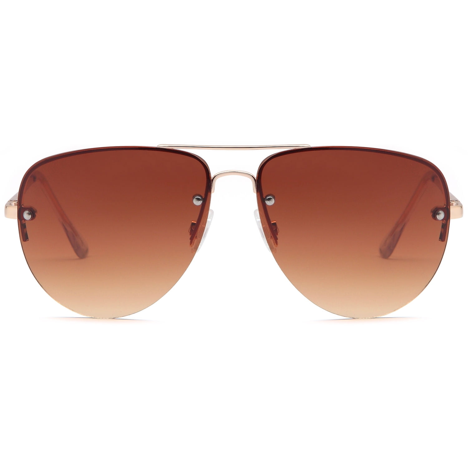 SUN LOUNGER Oversized Metal Frame Classic Aviator Sunglasses with ...