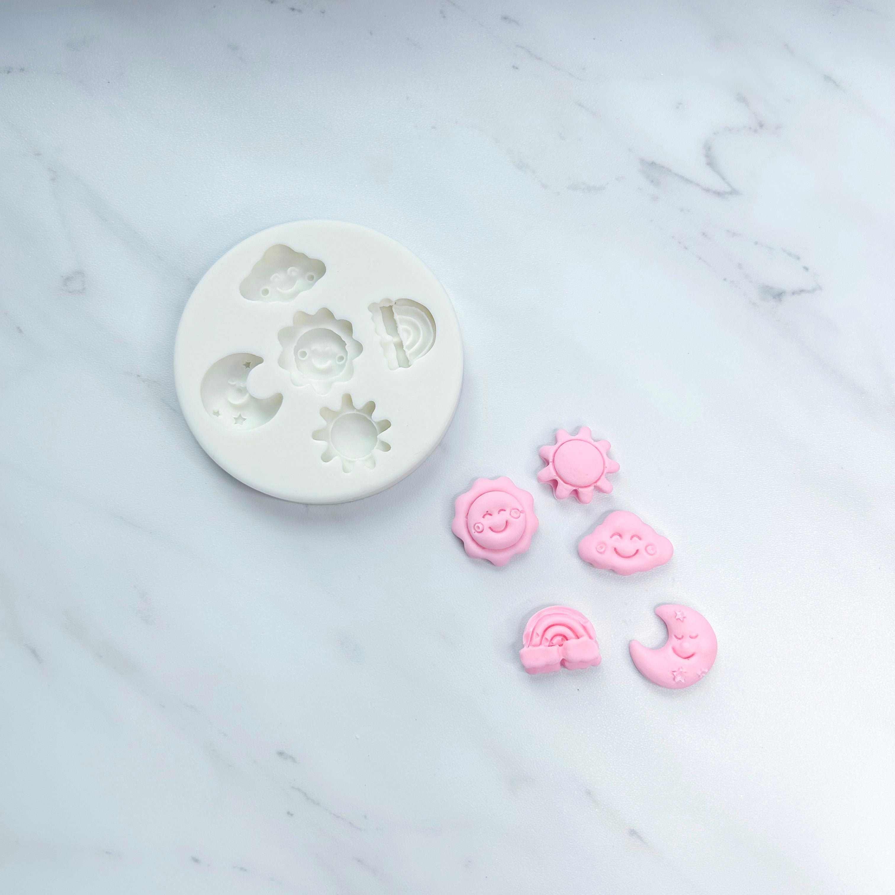 SUN, MOON, CLOUD, RAINBOW BAKING MOLD FOR CUPCAKES, CAKEPOPS, CHOCOLATE ...