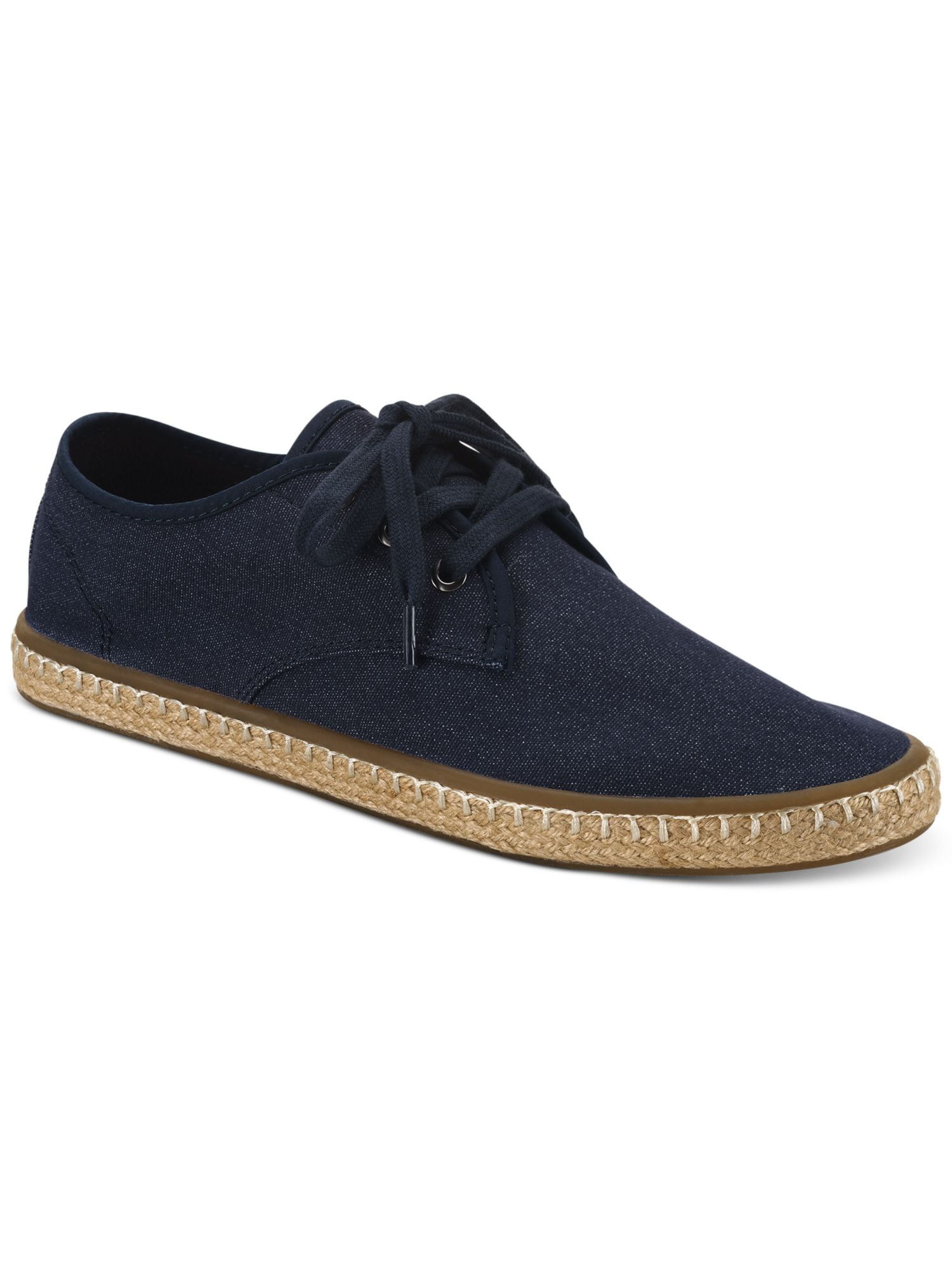 SUN STONE Mens Navy Comfort Zane Round Toe Platform Lace-Up Espadrille ...