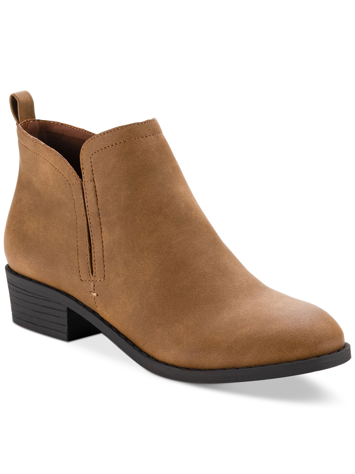 SUN STONE Womens Beige Heel Pull-Tab Cushioned Slip Resistant Goring ...