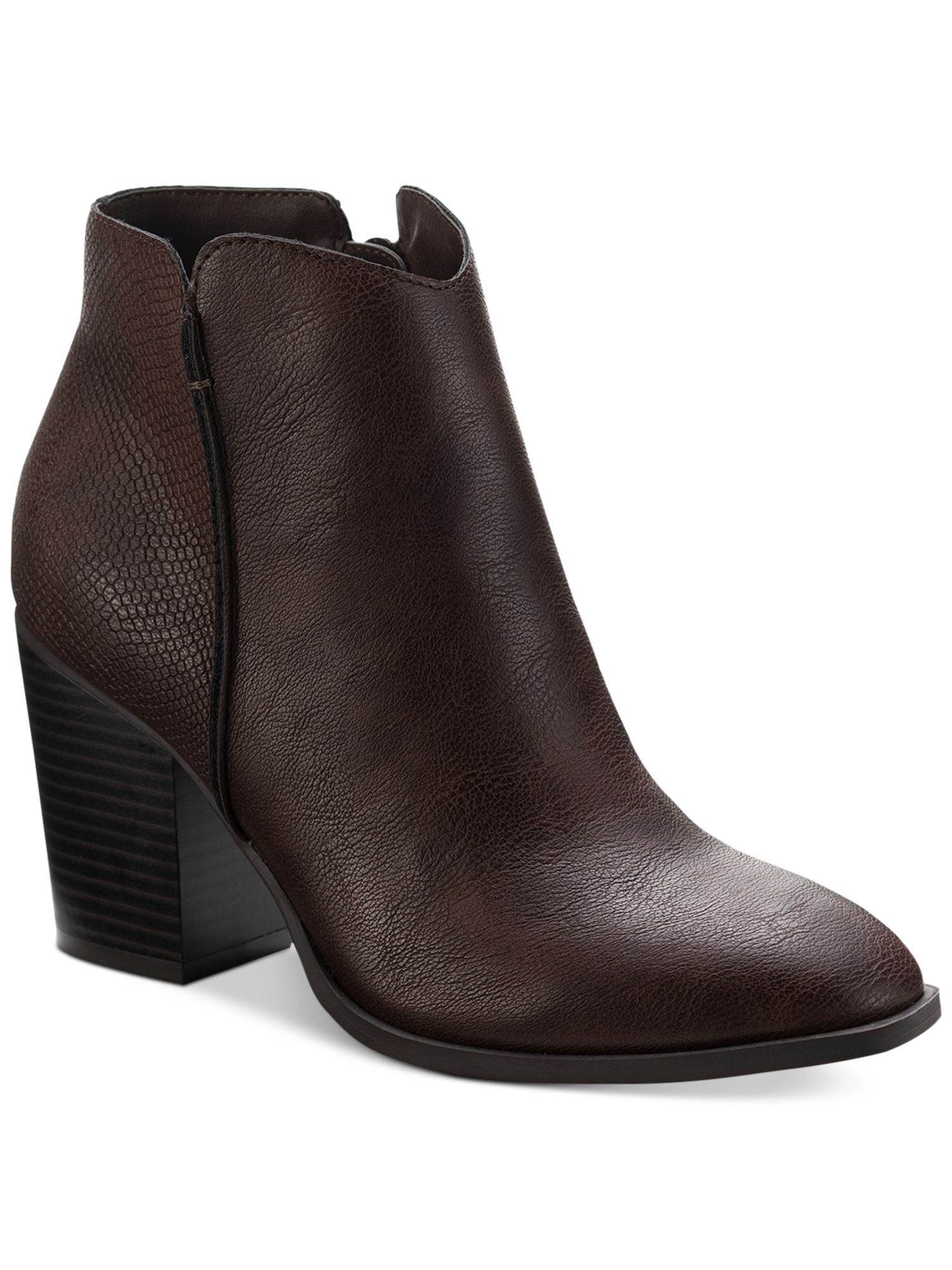 SUN STONE Womens Brown V-Notch Cut Outs Topline Cushioned Slip ...