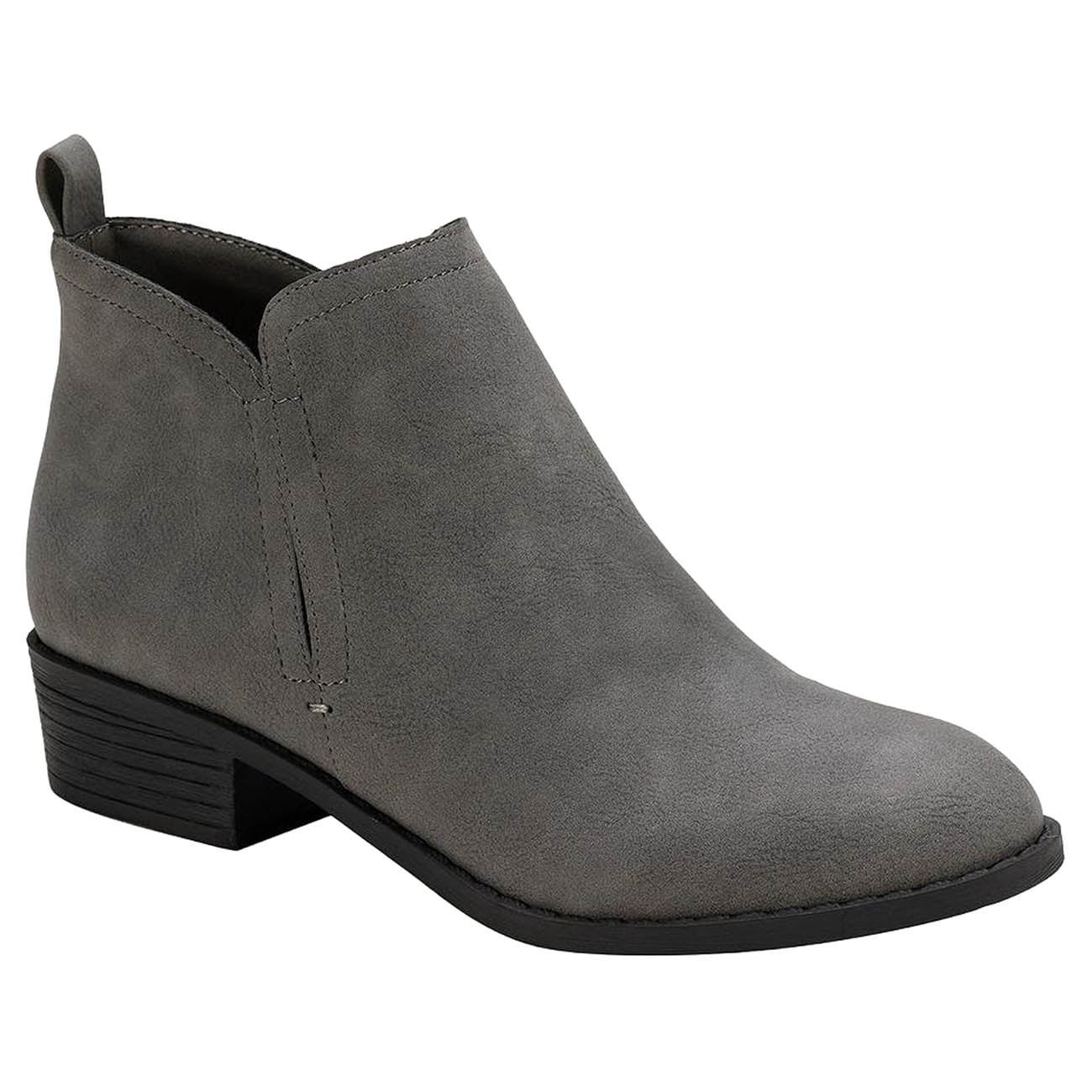 Sunstone Women's Gray Comfort Goring Block Heel Booties, Size 8.5 M ...