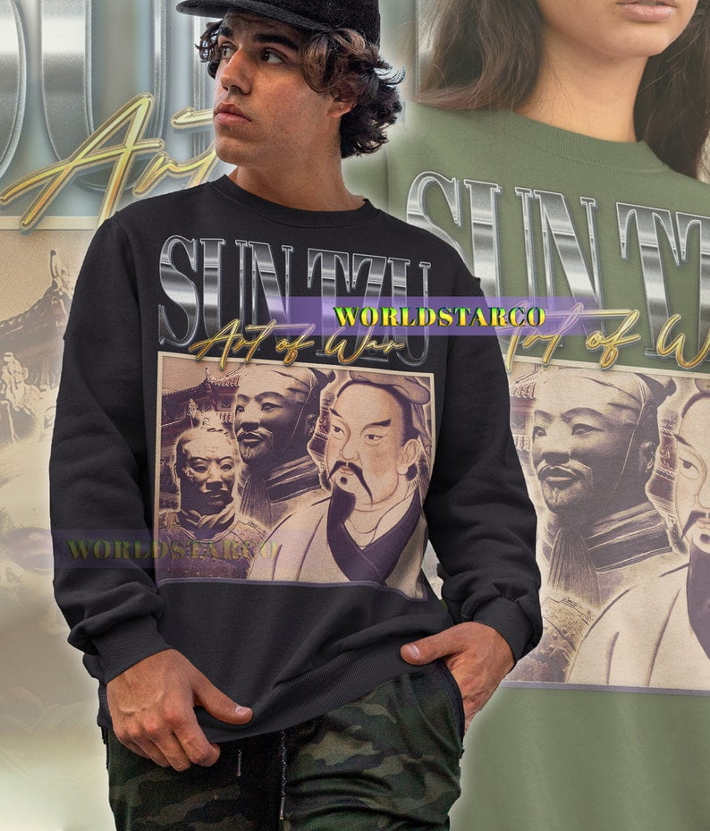 SUN TZU Sweatshirt, Sun Tzu Homage Sweatshirtter, Sun Tzu Fan Gift, Sun Tzu Sweatshirtter, Sun ...