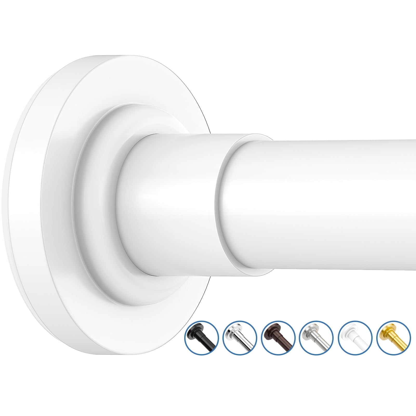 SUNALLY Shower Curtain Rod, Adjustable 32-75 Inches Tension Rod ...