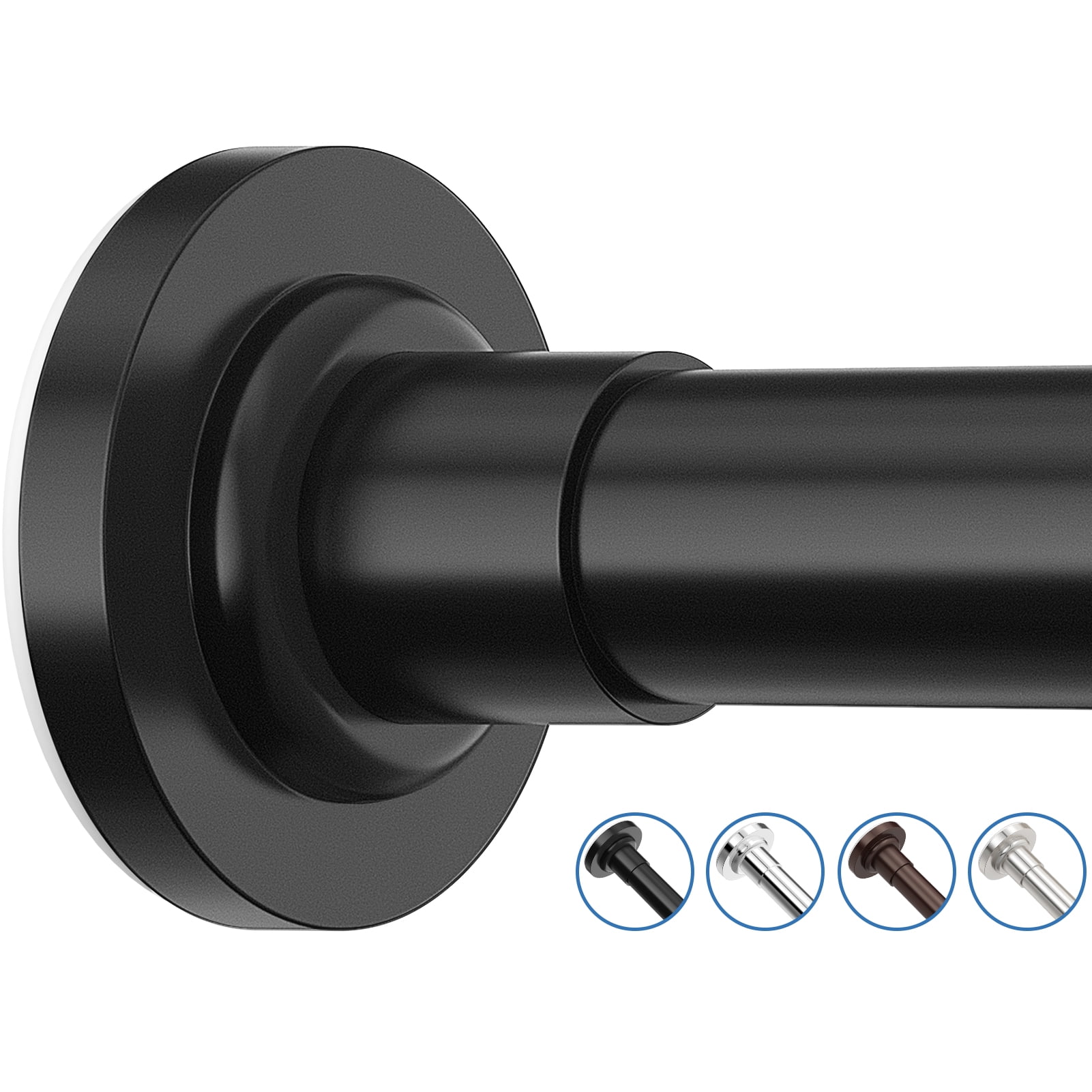 SUNALLY Shower Curtain Rod, Adjustable 32-75 inch Spring Tension ...