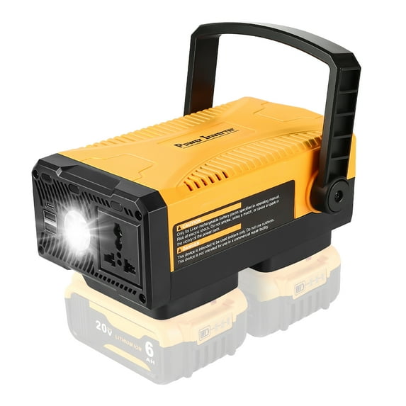SUNBAT 150W Power Inverter for Dewalt 20V Battery, DC to AC 110V~120V ...