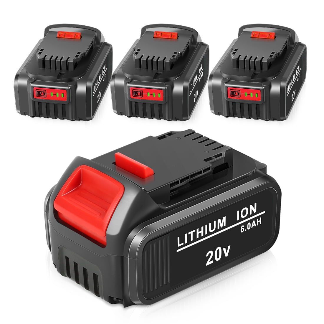 SUNBAT 2 Pack 6.0Ah Replacement Battery Compatible with Dewalt Original ...