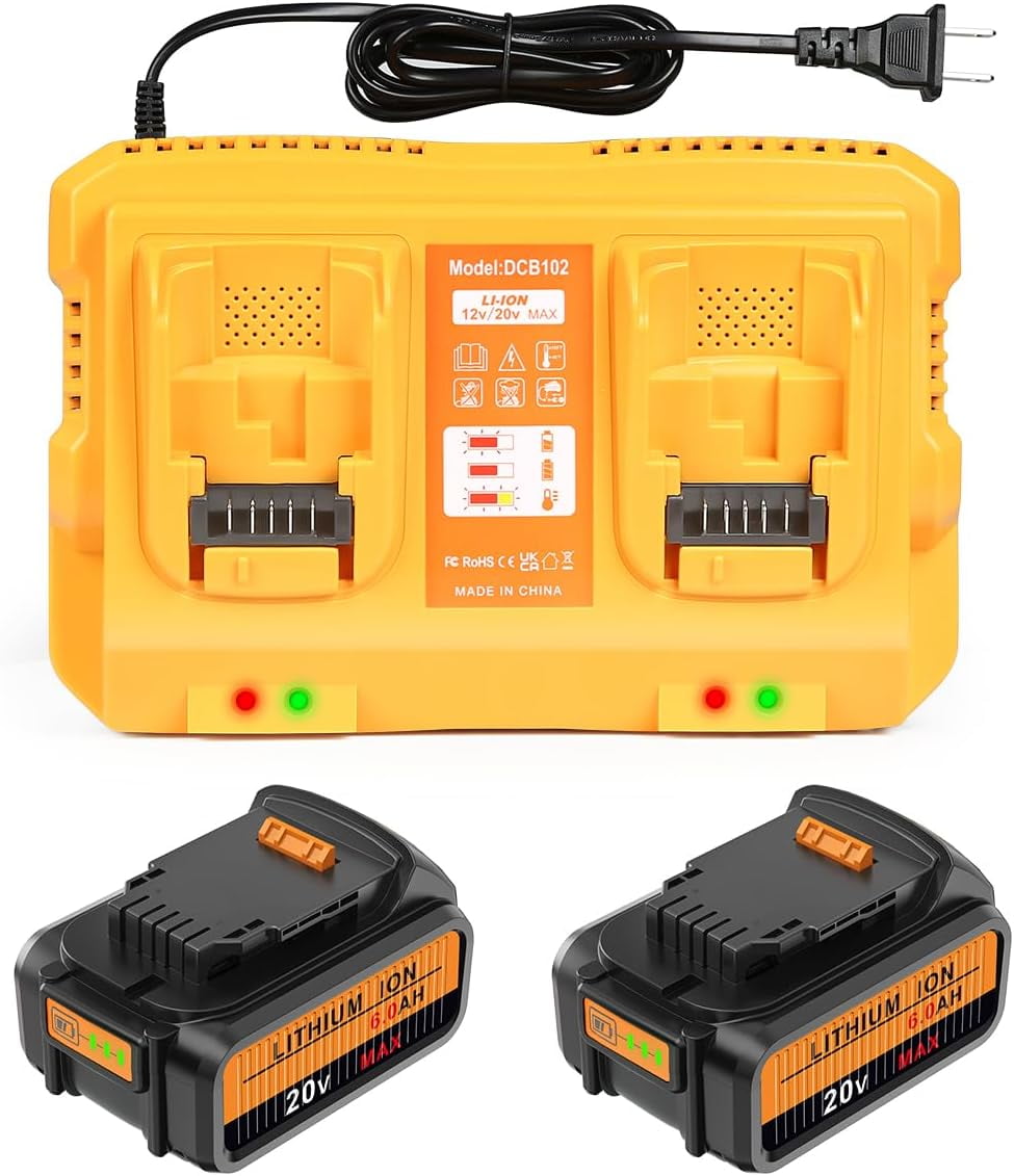 SUNBAT 2Packs 20v Battery Replacement for Dewalt 20V Max Battery ...