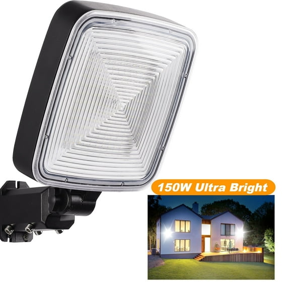 32W 2 Head Motion Sensor Outdoor Lights, 3200LM 6500K LED Security ...