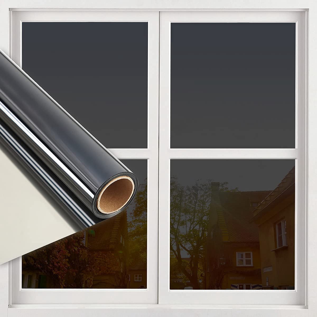 SUNBIRD Window Privacy Film One Way Mirror Film Daytime Anti UV Sun ...