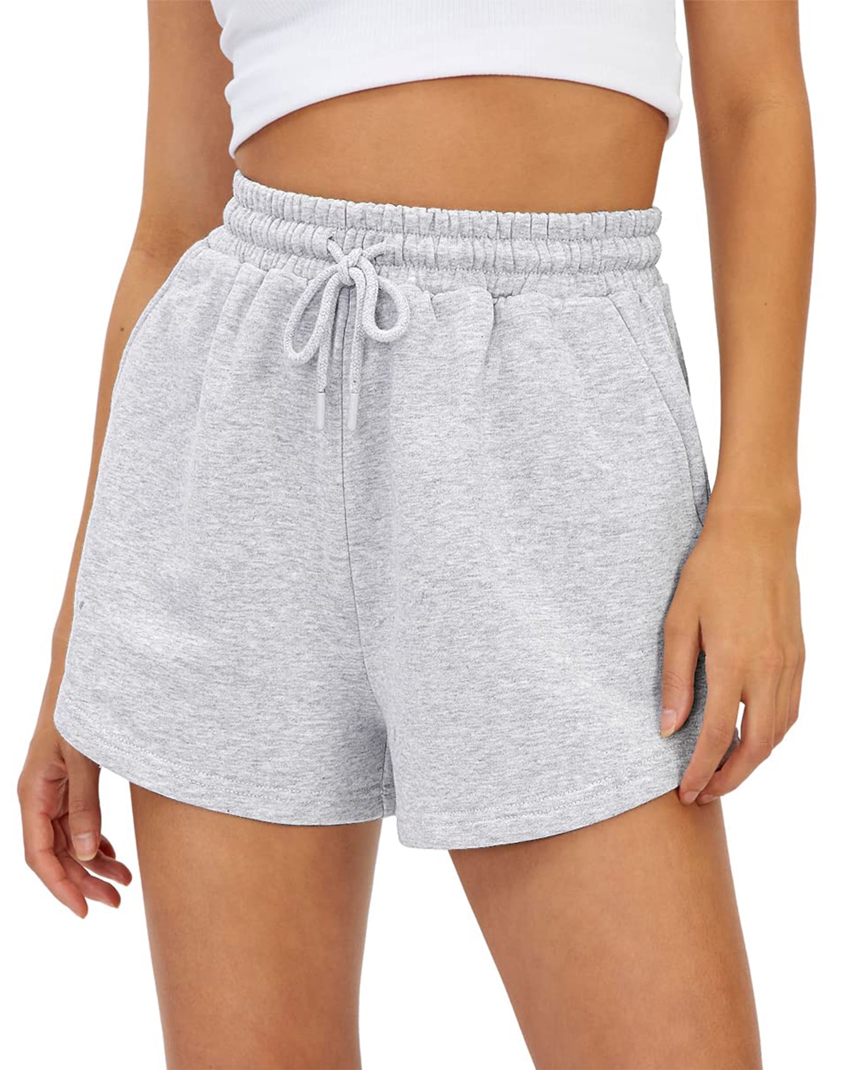 SUNBS Womens Shorts Athletic Running Sweat Shorts Gym Workout Casual ...