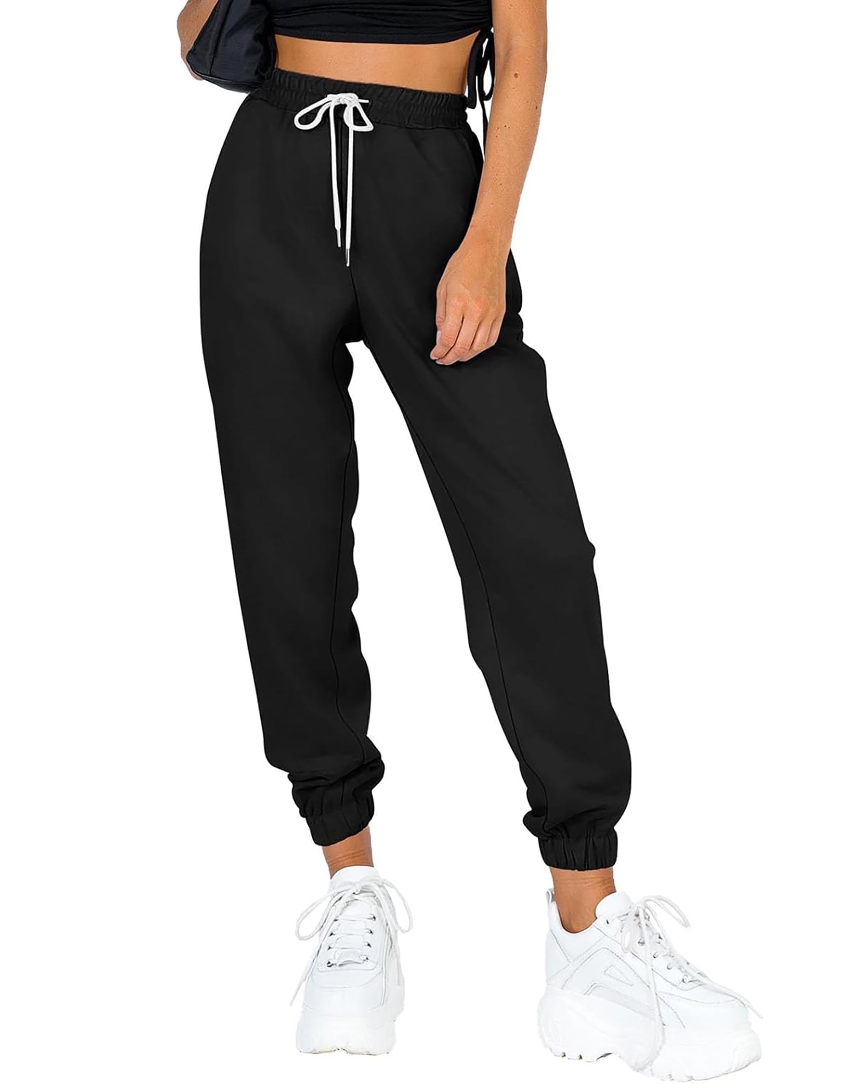 SUNBS Cargo Sweatpants Women Wide Leg Sweat Pants Hiking Baggy Athletic ...
