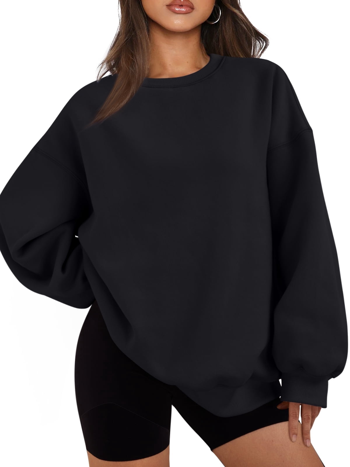 SUNBS Oversized Sweatshirts for Women Crewneck Y2k Hoodies Sweaters ...