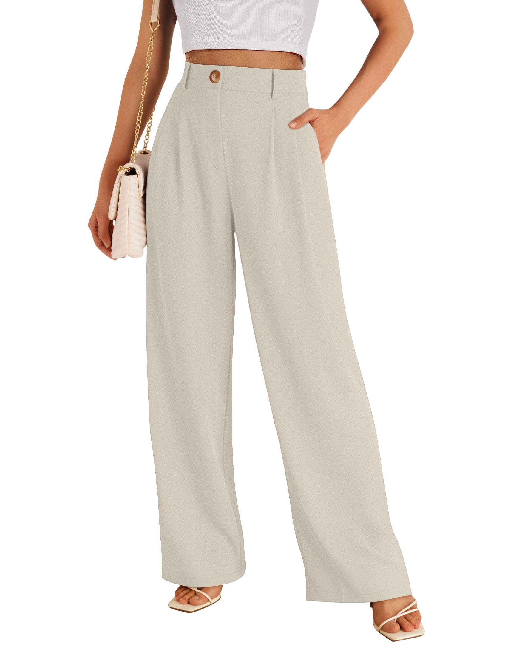 SUNBS Wide Leg Pants Women Dress Work Business Casual Palazzo Pants ...