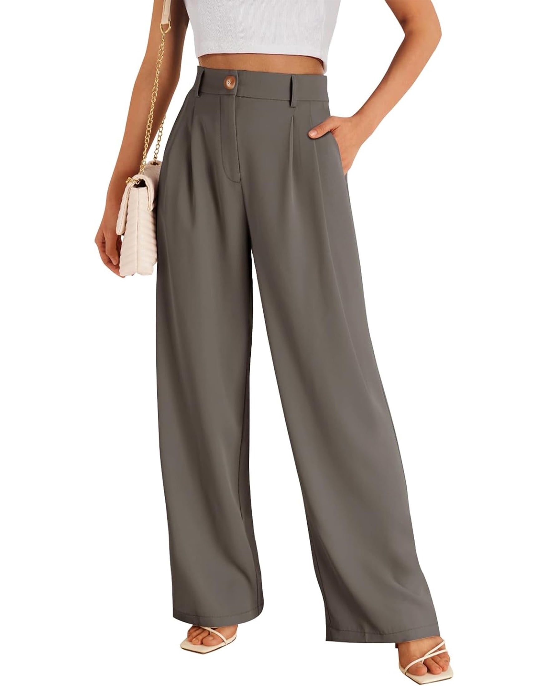 SUNBS Wide Leg Pants Women Dress Work High Waisted Business Casual ...
