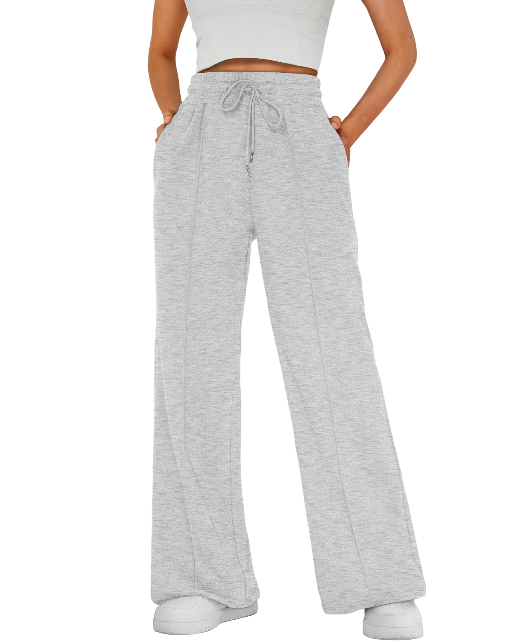 SUNBS Womens Sweatpants Wide Leg Cargo Sweatpants Work Baggy Sweat ...