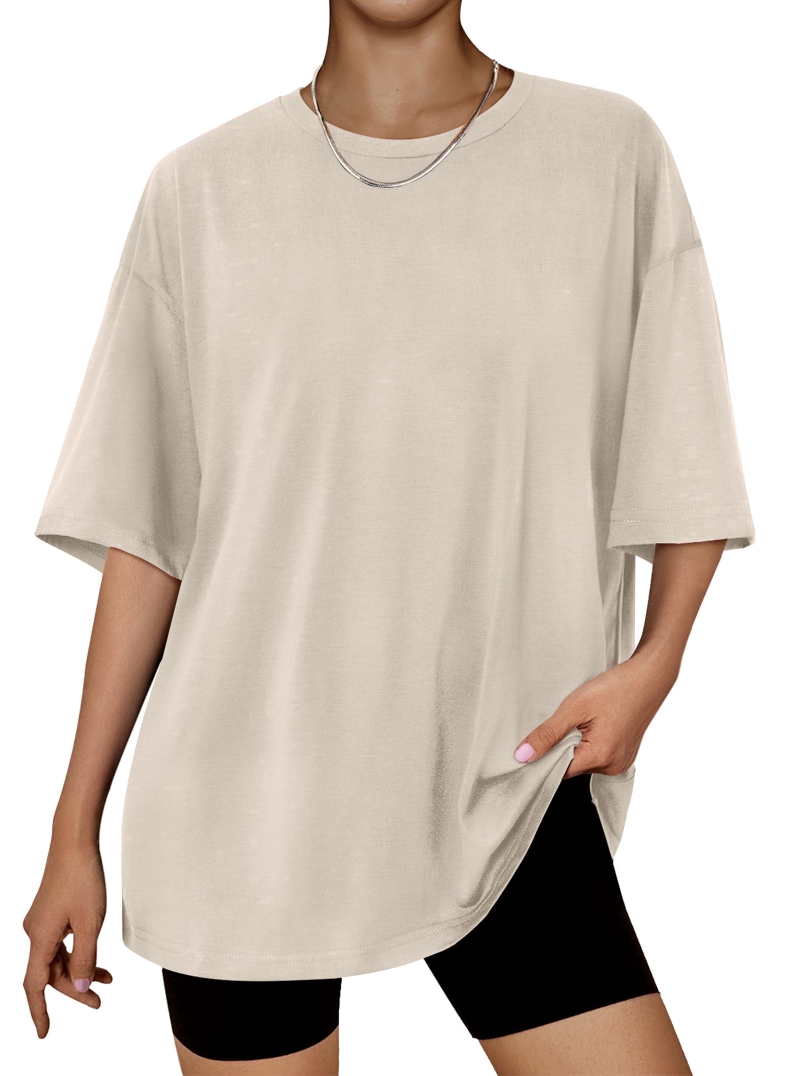 SUNBS Plus Size Tops for Women Workout T Shirts Short Sleeve Spring Tee ...