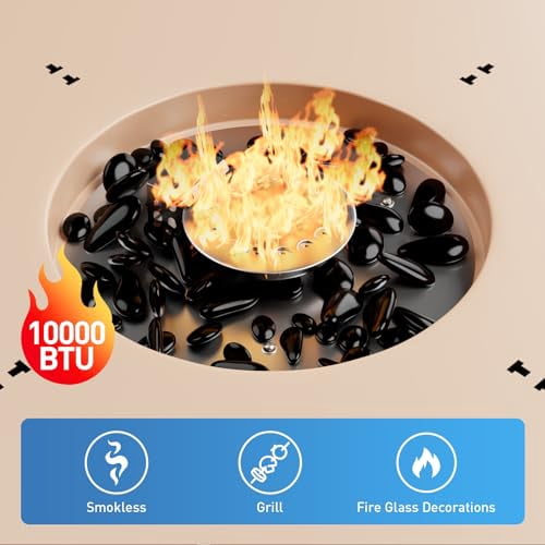 SUNBURY Camping Stove Outdoor Propane Stove Foldable Portable Grill ...
