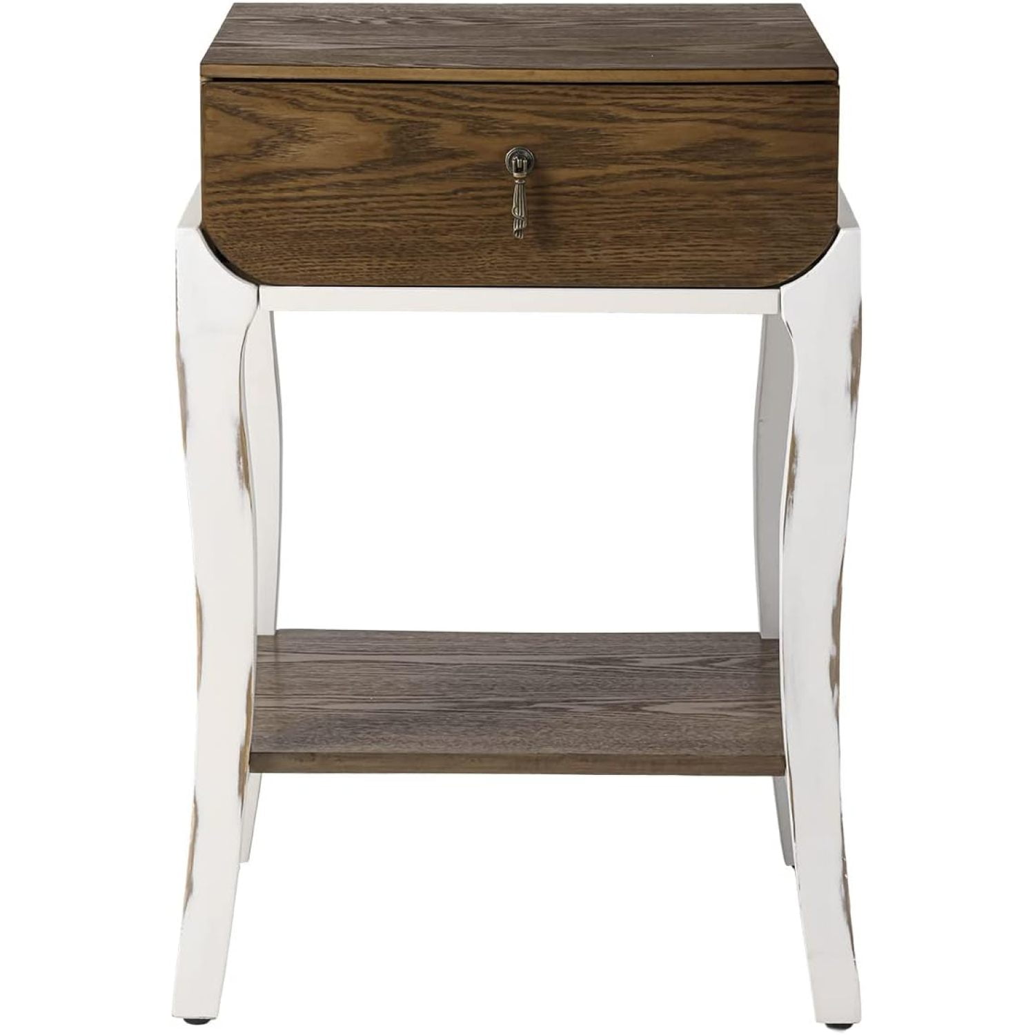 SUNBURY Classic Wood Nightstand, Bedside Table End Table with Drawer ...