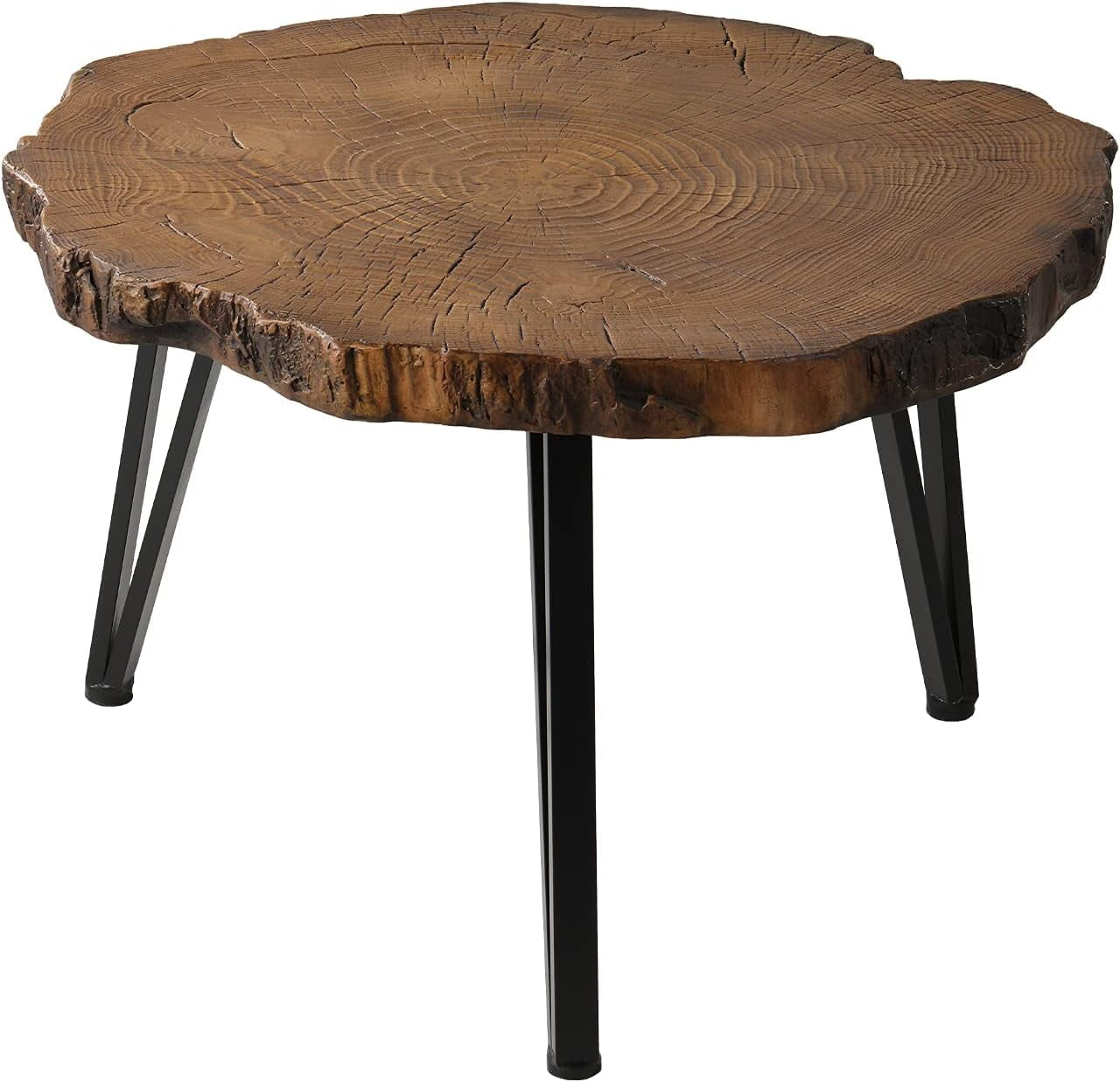 SUNBURY Outdoor Indoor Coffee Table, 31" Wooden Look Coffee Table ...