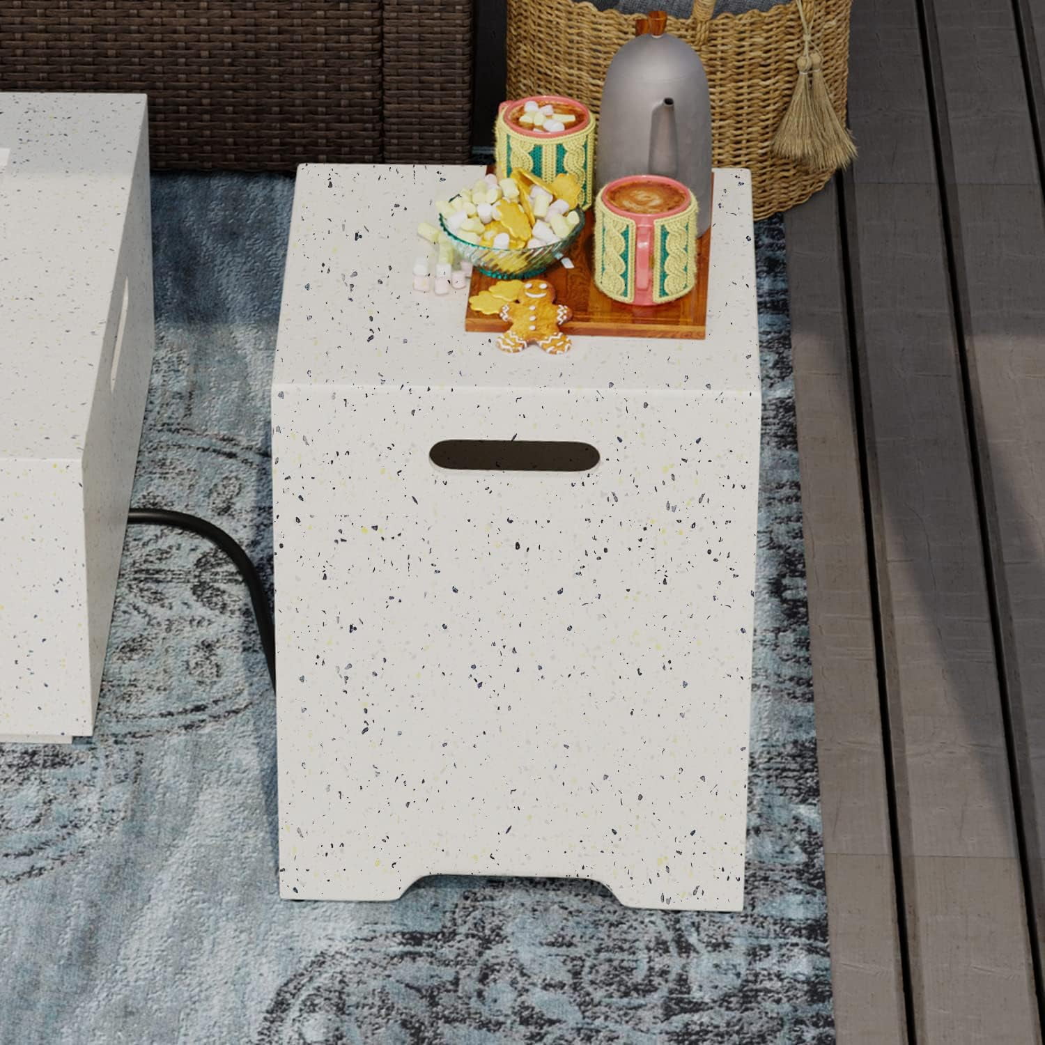 SUNBURY Propane Tank Cover Table for 20 Gallon Gas Tank, 16 inch ...