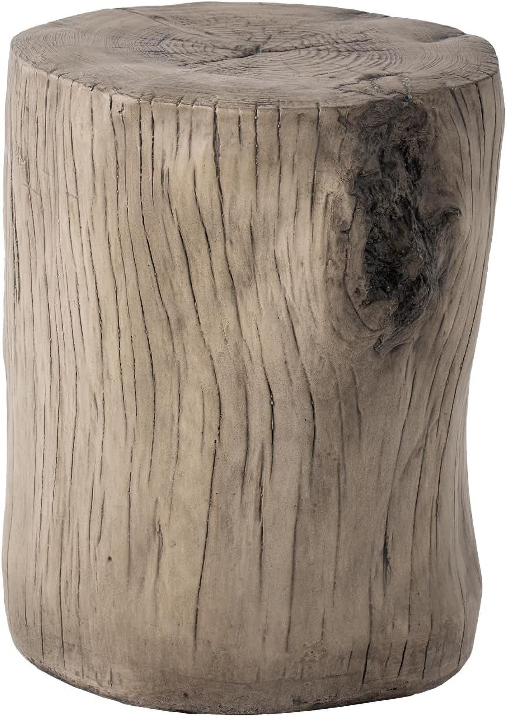 SUNBURY Stump Side Table, Concrete Side Table Coffee Log End Table ...