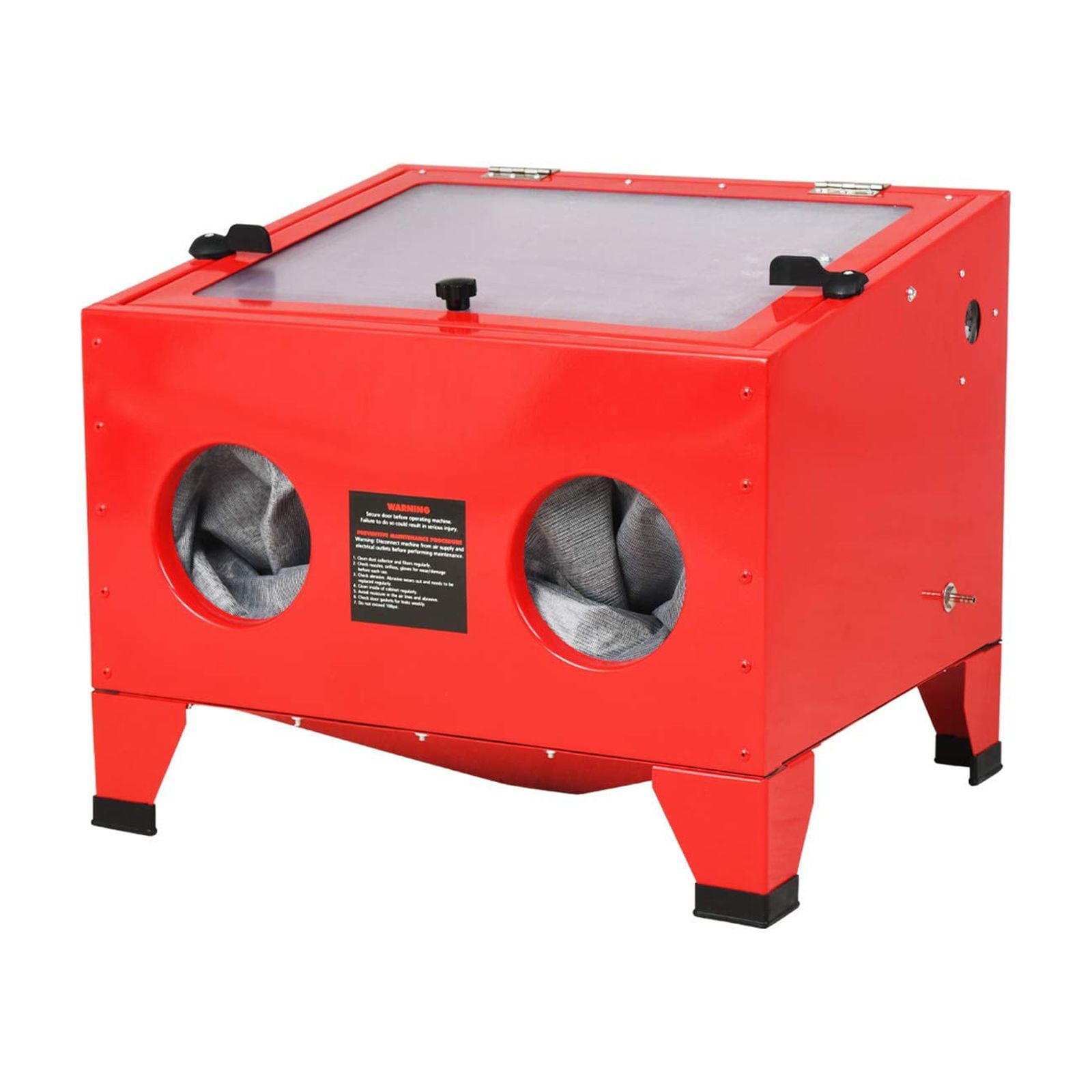 SUNCOO Bench Top Abrasive Blast Cabinet Sandblaster with Glass Viewing ...