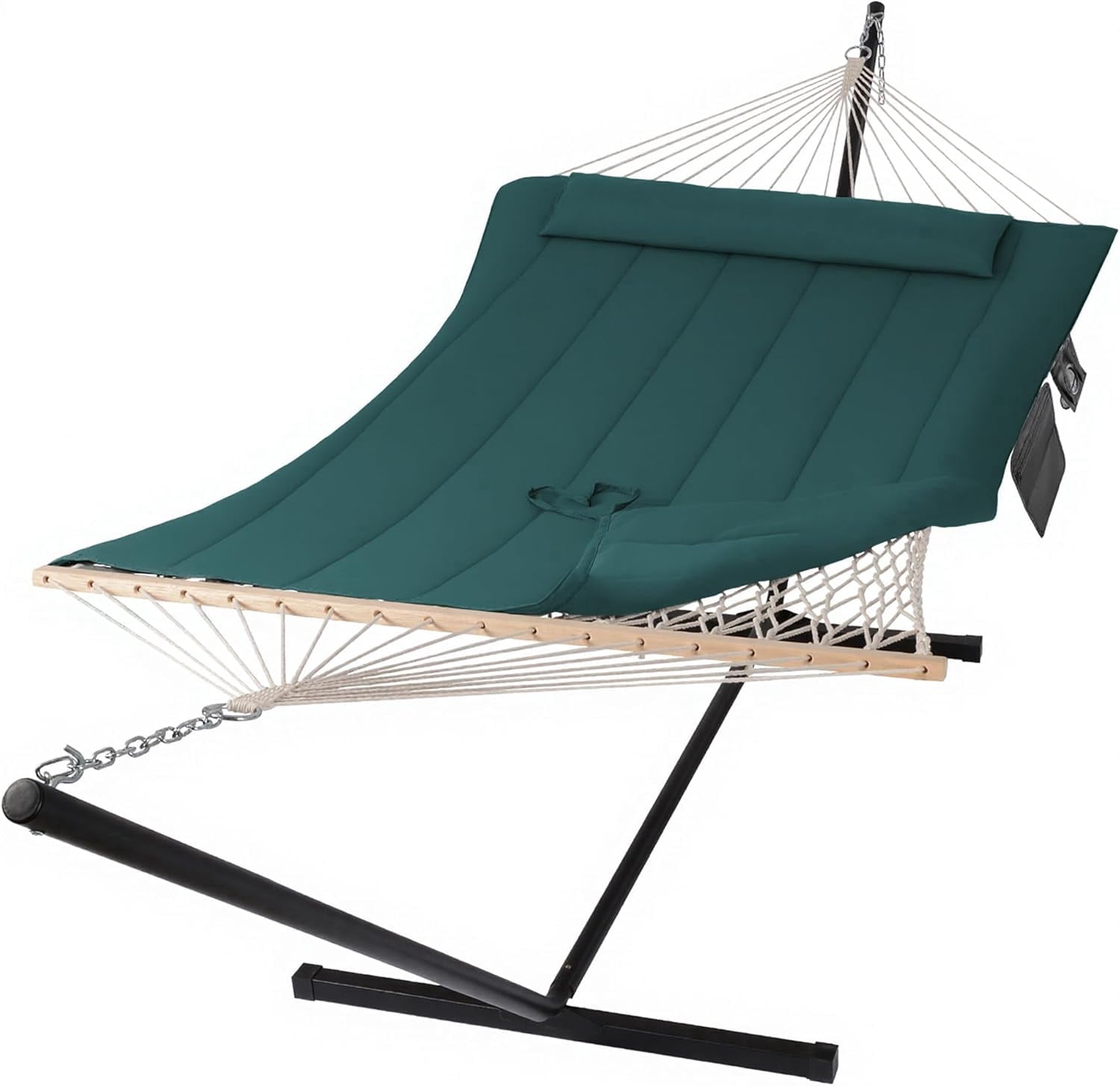 SUNCREAT Hammock with 12ft Stand Included, 76"x52" Two Person - Walmart.com