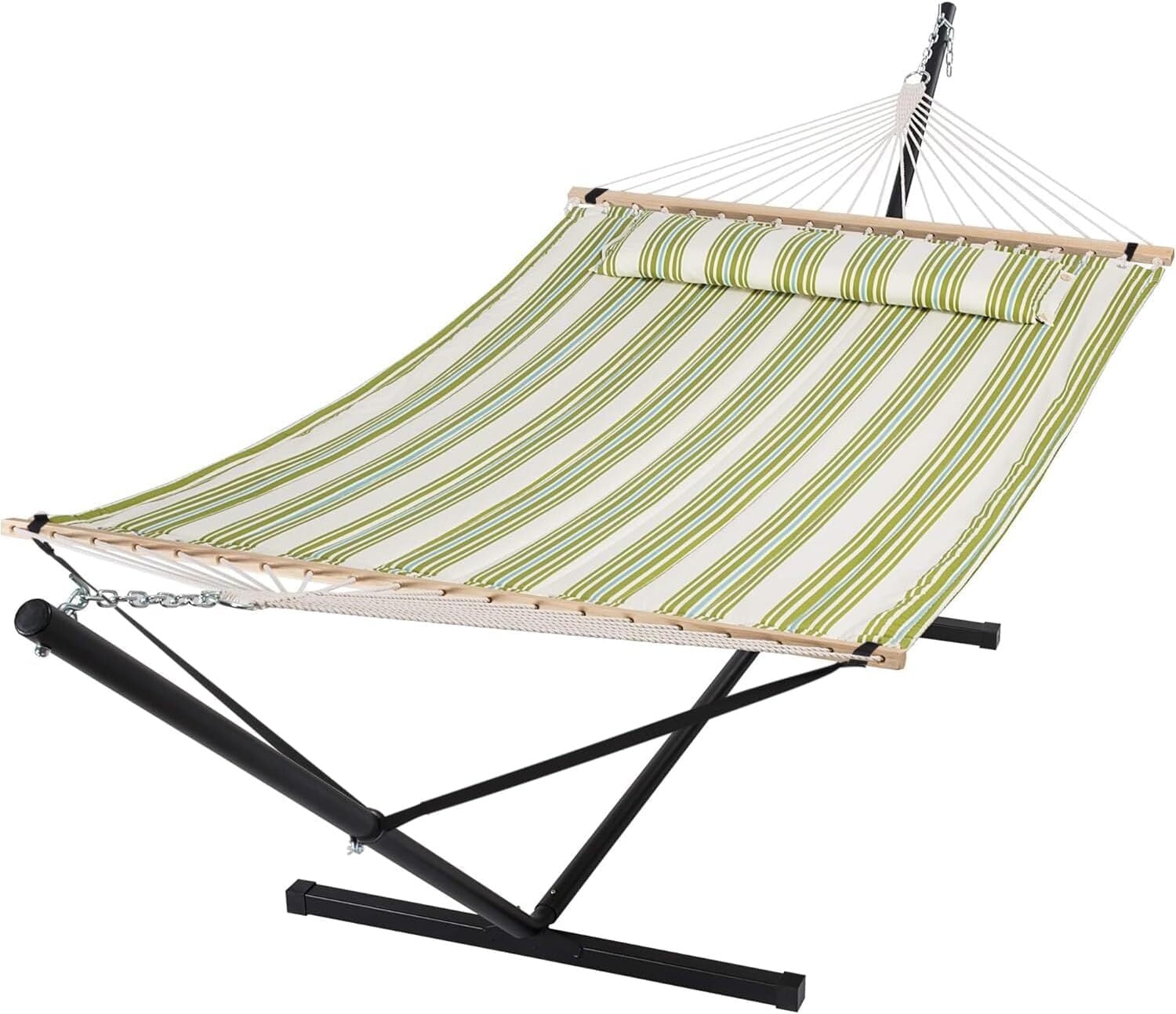 SUNCREAT Portable Double Hammock with Stand, 475 lbs Capacity, Heavy ...