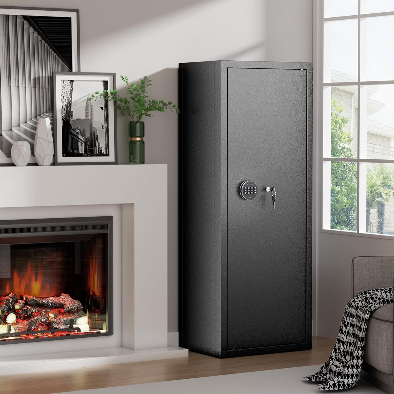 SUNCROWN 10-12 Gun Safe, Large Gun Safe for Home Rifle and Pistol, Gun ... SUNCROWN 10-12 Gun Safe, Large Gun Safe for Home Rifle and Pistol, Gun ...