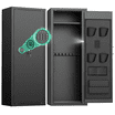 "BESAFETY 12-15 Gun Cabinet, Quick Access Rifle and Pistol Safe, 51.18 ...