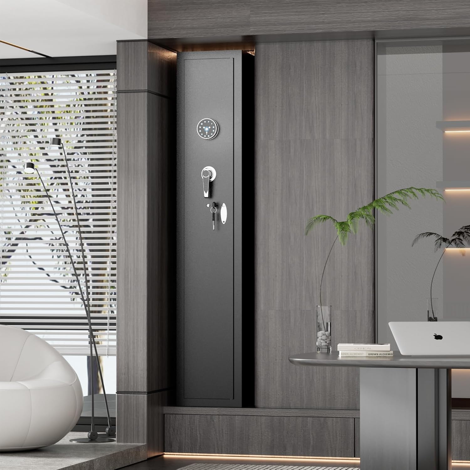 SUNCROWN 2-4 Gun Safe, Gun Cabinets for Rifles and Shotguns, Rifle Gun ...