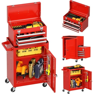 8-Drawer Rolling Tool Chest with Wheels, High Capacity Tool Box with ...