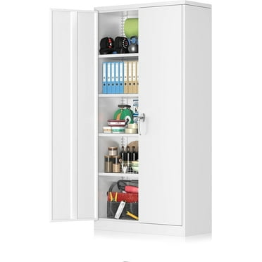 SUNCROWN Metal Storage Cabinets, 36”Locking Cabinet with Doors and ...