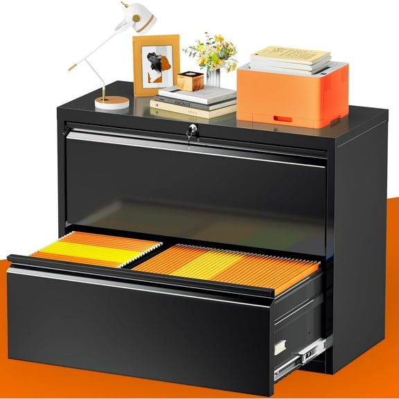 INTERGREAT File Cabinet 3 Drawers, Metal Lateral Filing Cabinets for ...