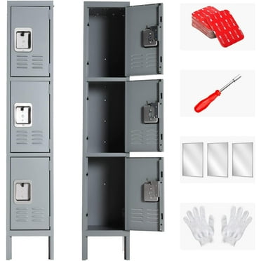 SOLAURA 9-Door Steel Locker Storage Cabinet with Locking Combination ...