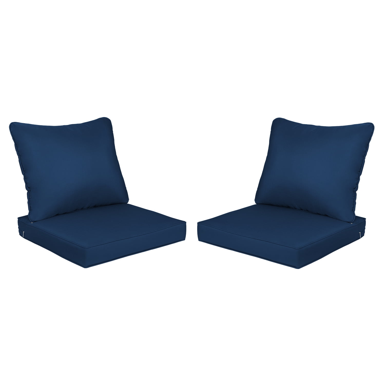 SUNCROWN Outdoor 4-Piece Replacement Cushions for Patio Furniture ...