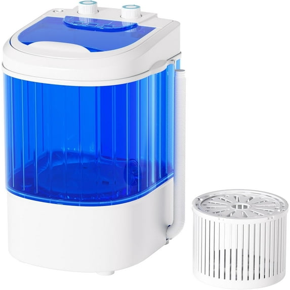 SUNCROWN Portable Washing Machine, 6.6 Lbs Mini Washer Machine, Single ...