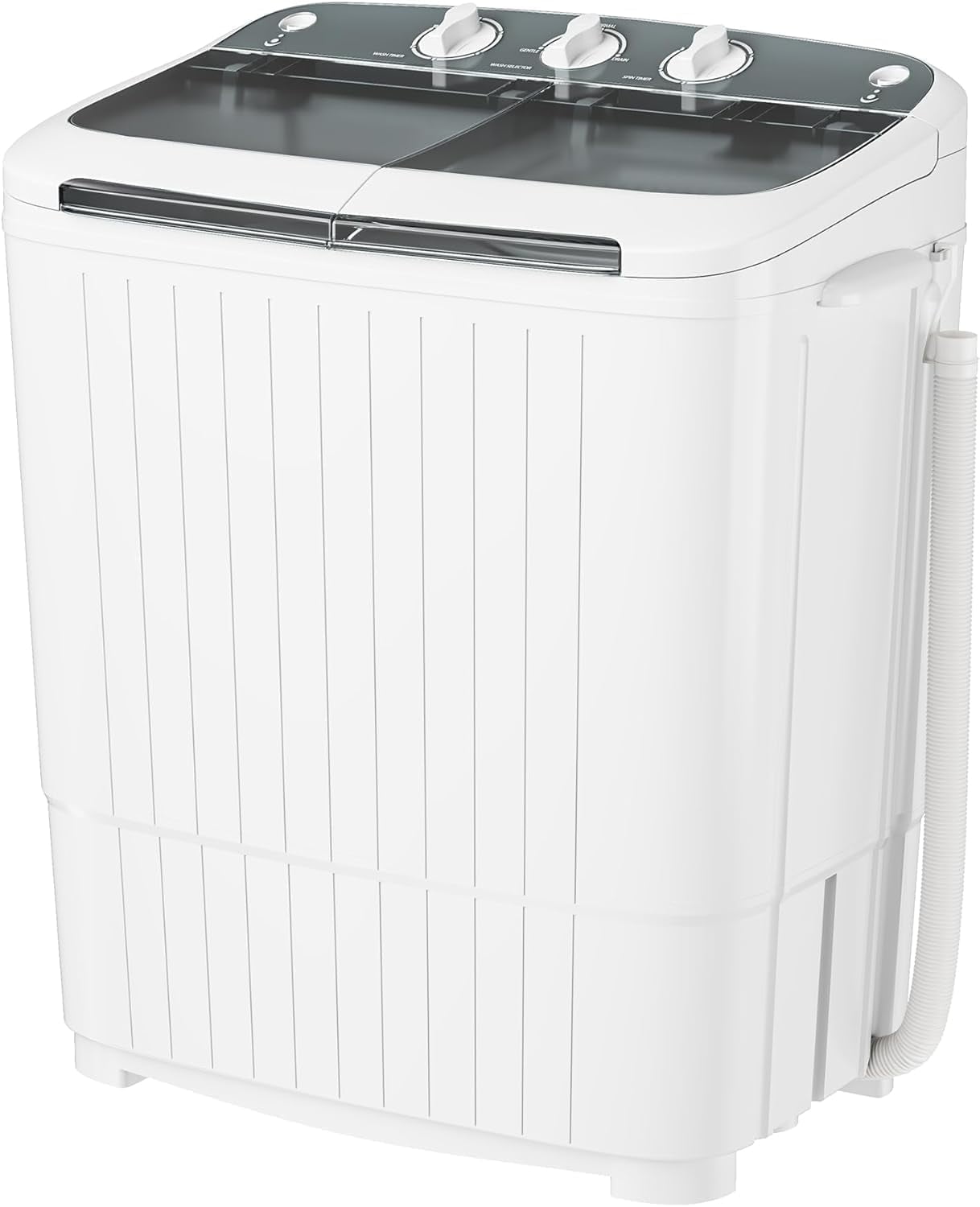 SUNCROWN Portable Washing Machine with Longer Hose, Twin Tub Washer ...