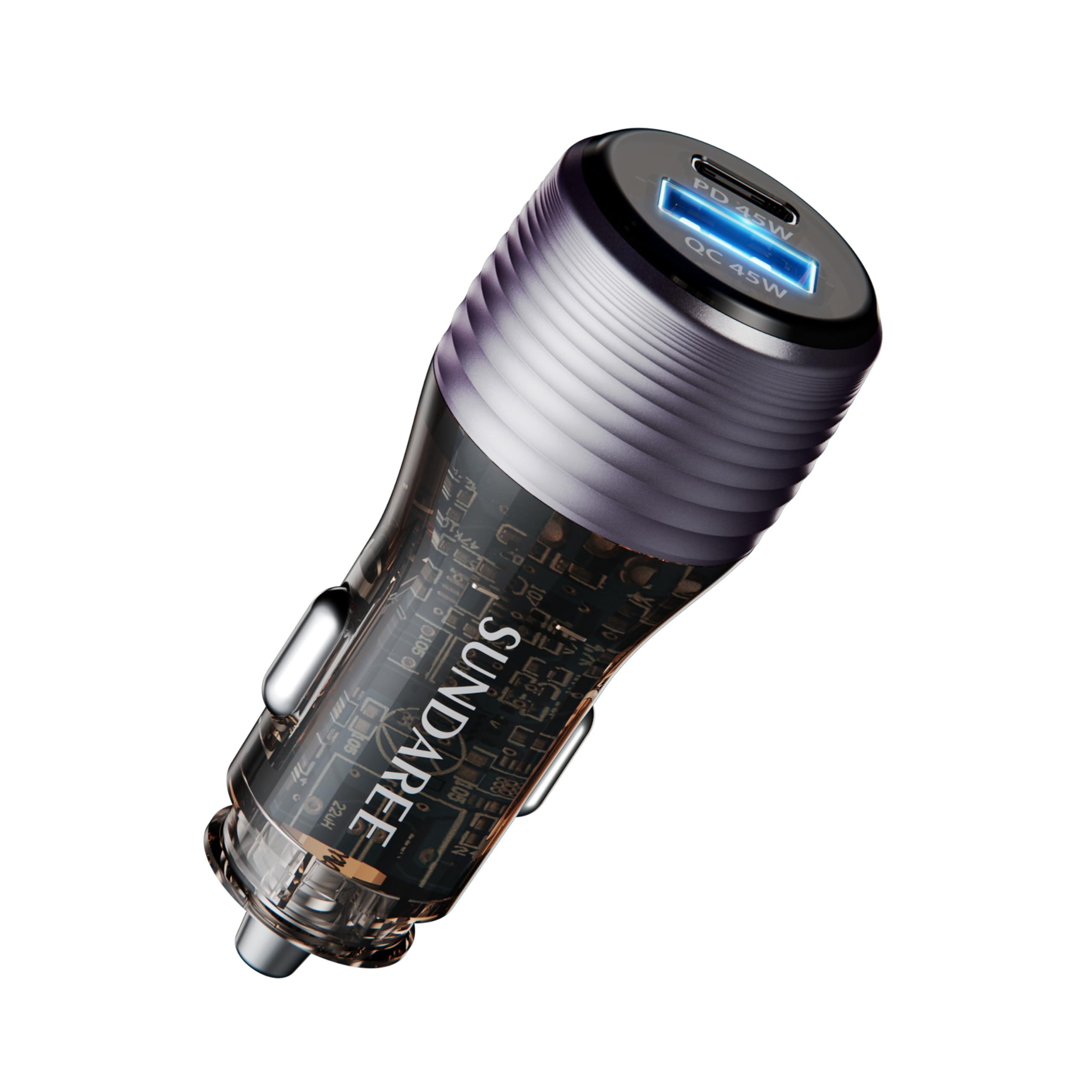 SUNDAREE Car Charger, 90W USB Car Charger Fast Charging, PD PPS QC 3.0 ...