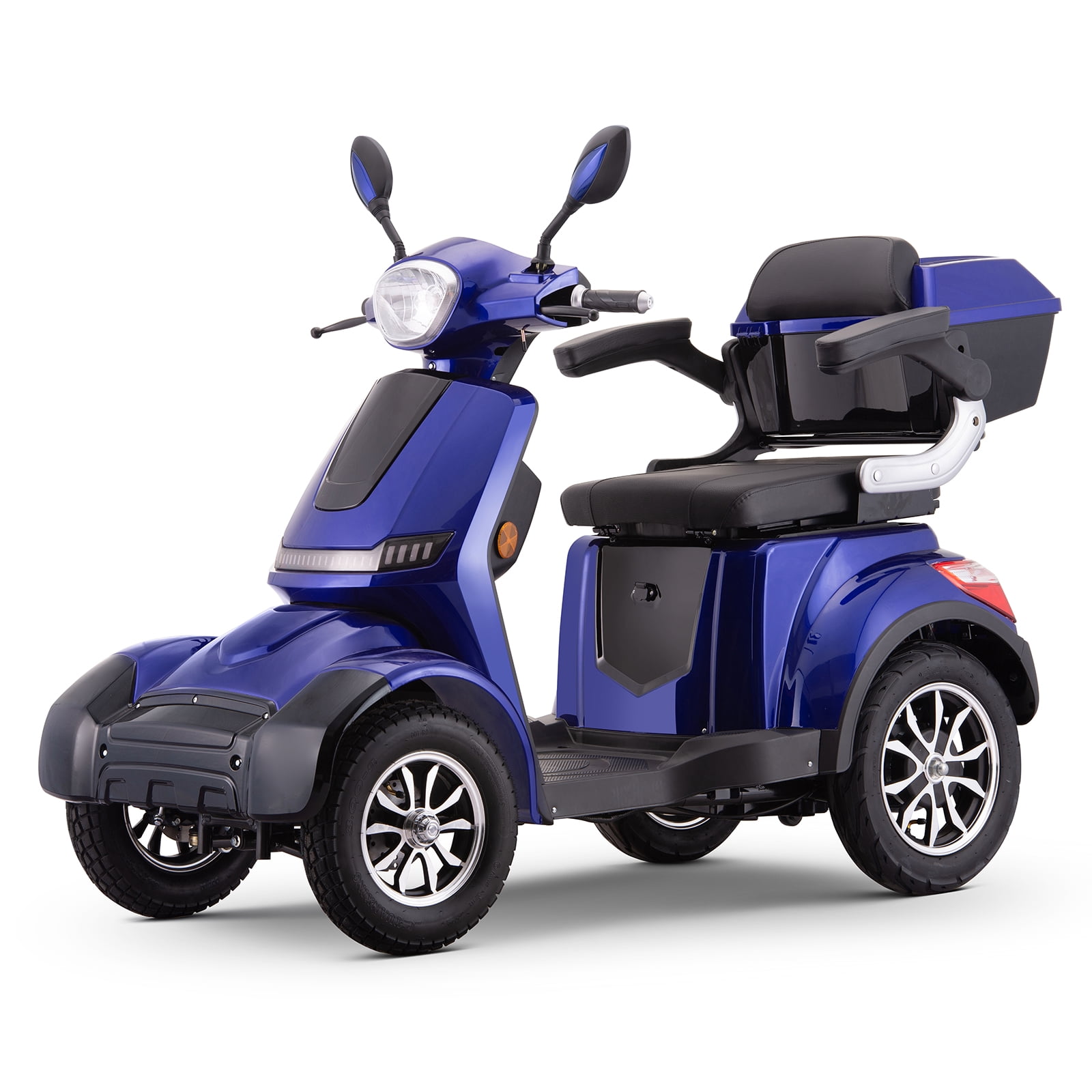 SUNDERWELL Large 4 Wheels Mobility Scooter, Electric Heavy Duty ...