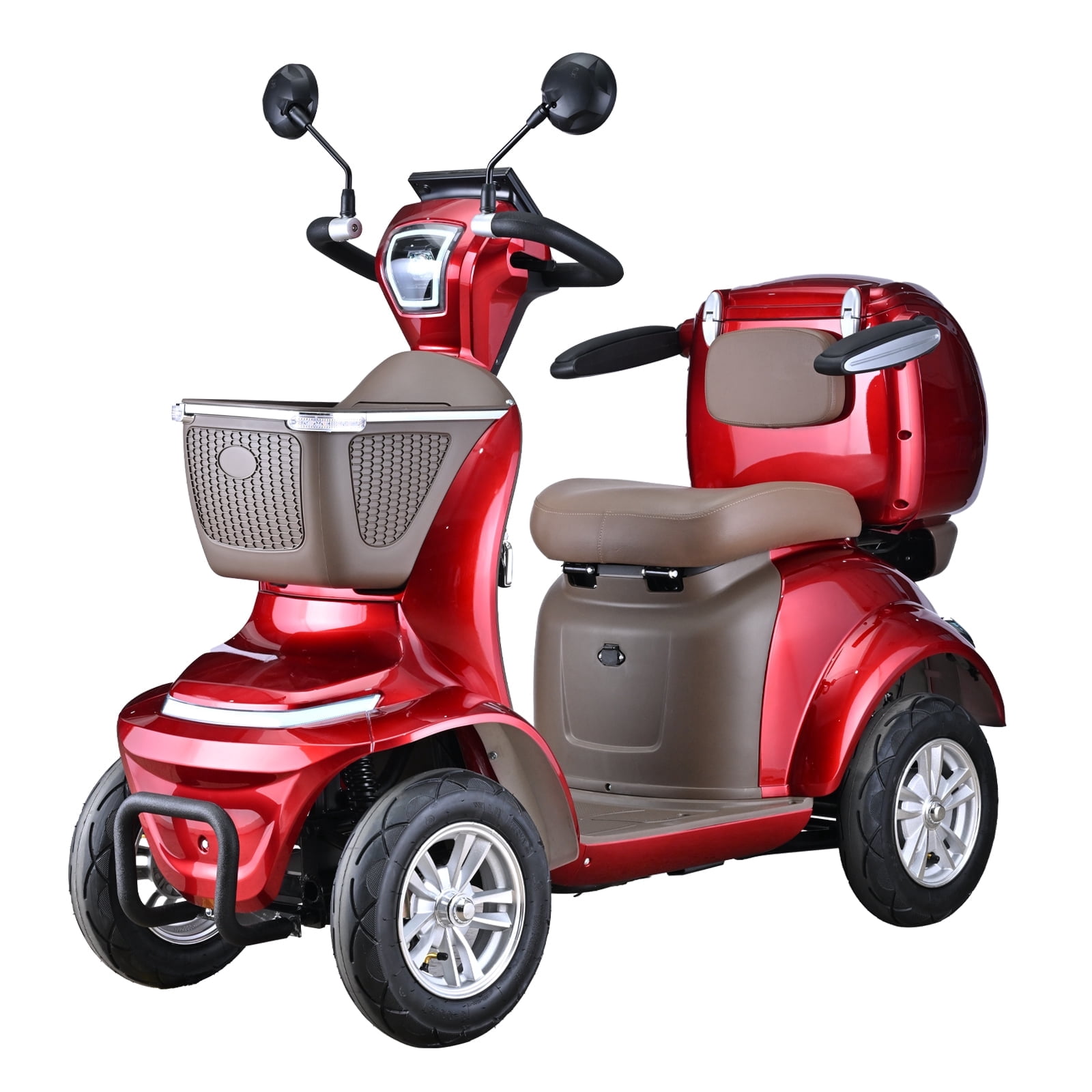 SUNDERWELL Large 4 Wheels Mobility Scooter, Electric Heavy-Duty ...