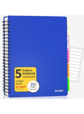 5-Subject Spiral Notebooks in Spiral Notebooks - Walmart.com