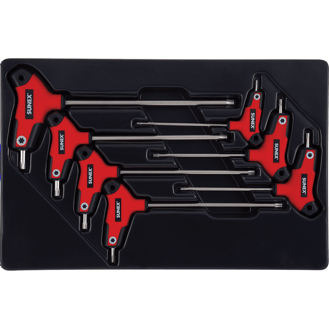 SUNEX 7-Piece T-Handle, Star Hex Key Set - Walmart.com